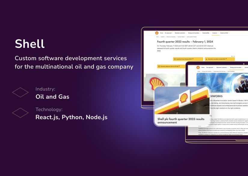 Tech team augmentation for an international energy company.